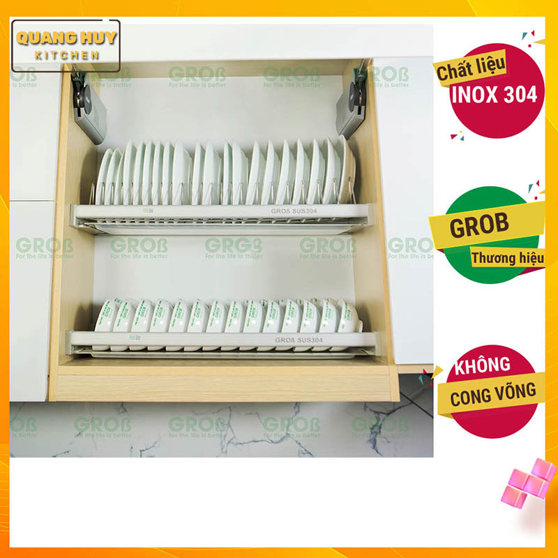 Kệ úp chén inox 304 2 tầng, 3 tầng bảo hành vĩnh viễn han gỉ
